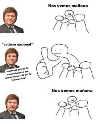 La cadena de Milei y la previa de la marcha, en memes