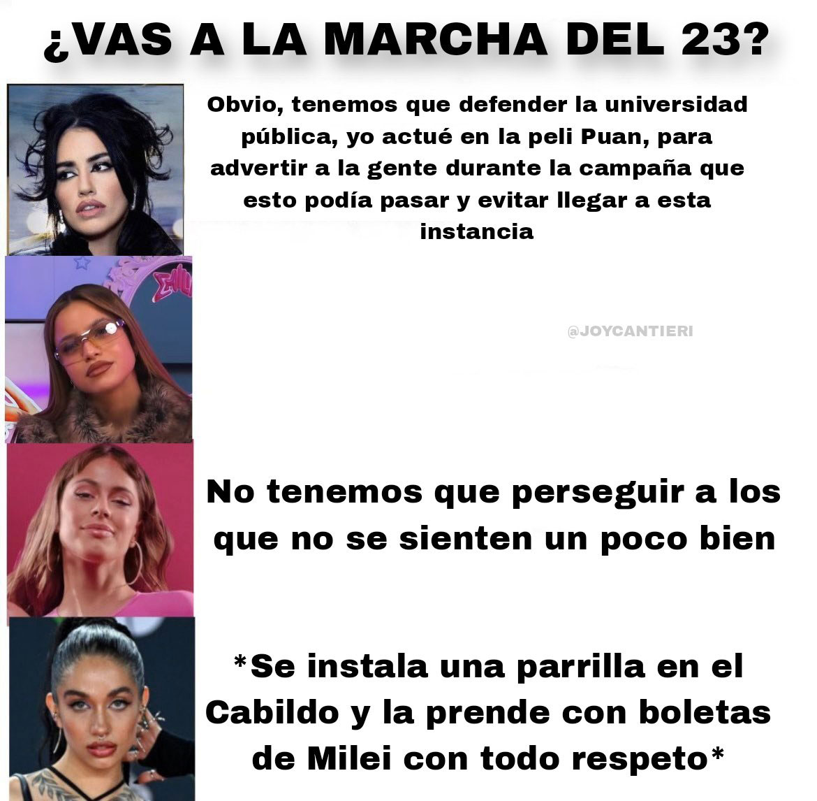 La cadena de Milei y la previa de la marcha, en memes