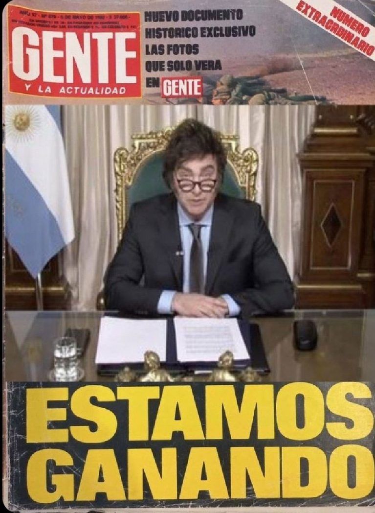 La cadena de Milei y la previa de la marcha, en memes