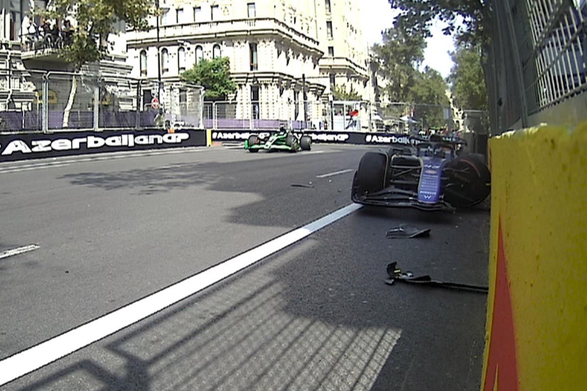 Fórmula 1: Colapinto chocó su Williams durante la clasificación del ...